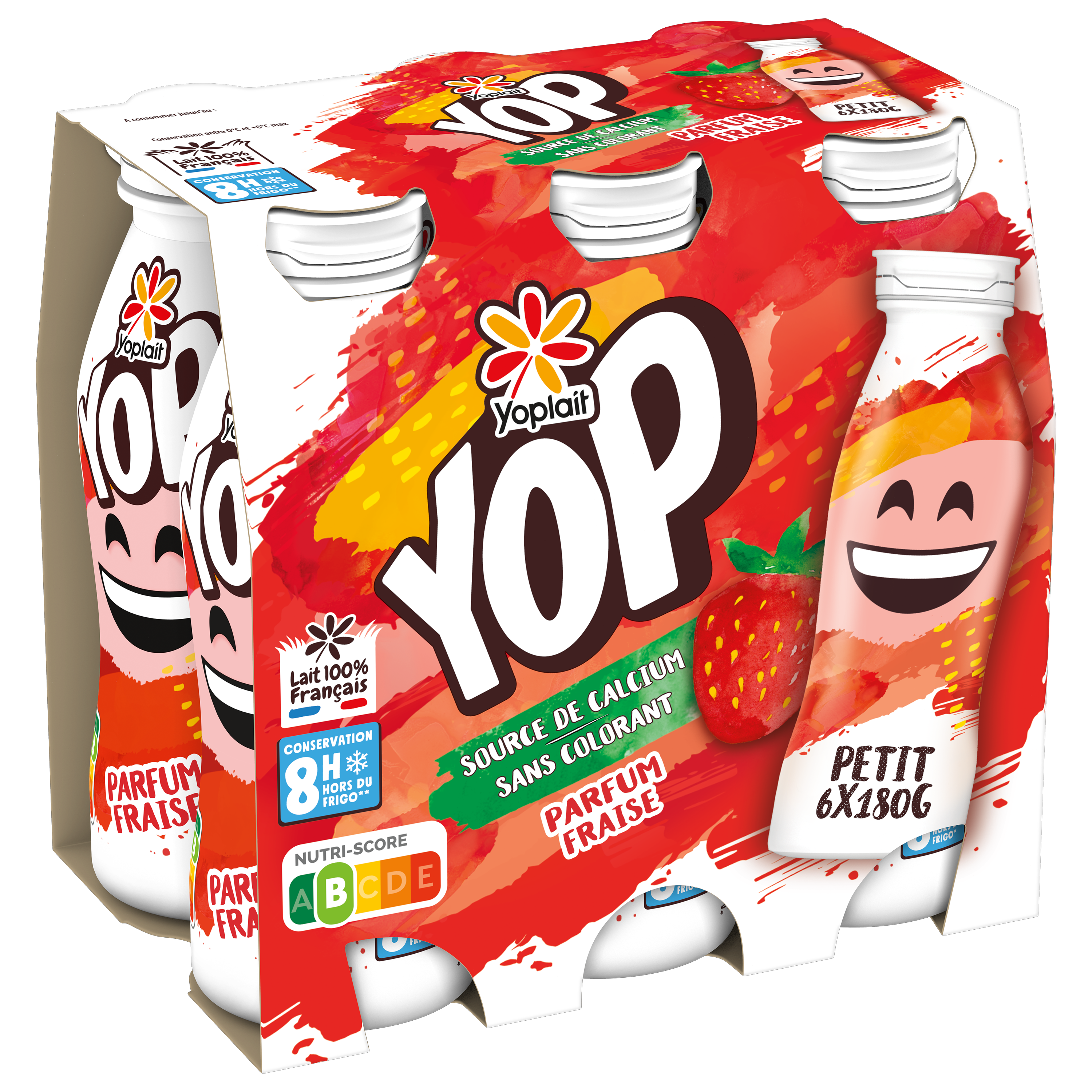 Yaourt à boire aux fruits format 180g — Yop de Yoplait