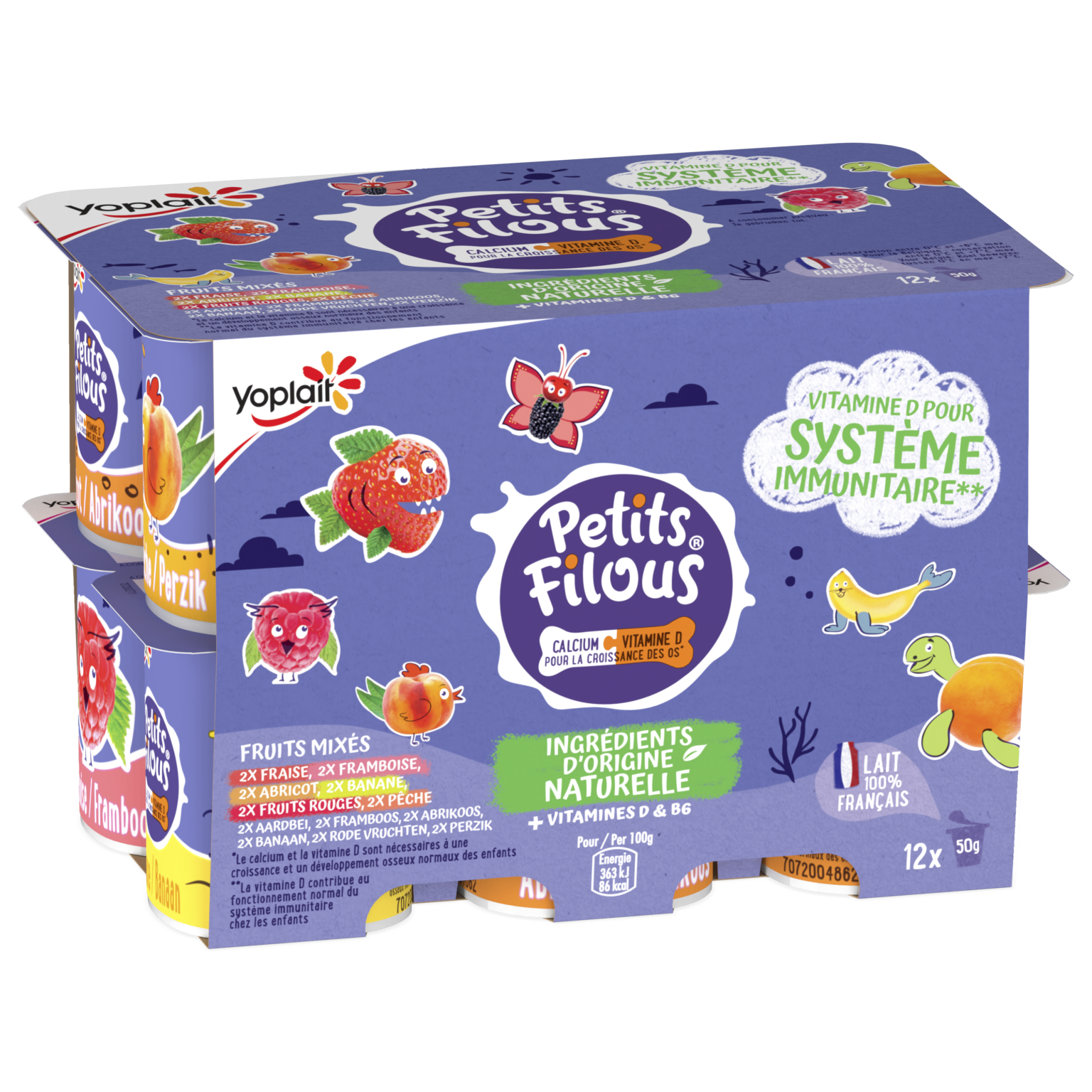 Fromage frais aux fruits mixés — Petits Filous Yoplait
